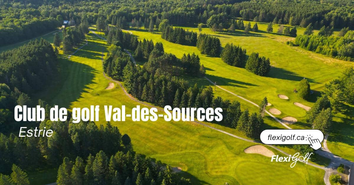 Club de golf Val-des-Sources - Duo de golfeurs avec voiturette (en tout ...